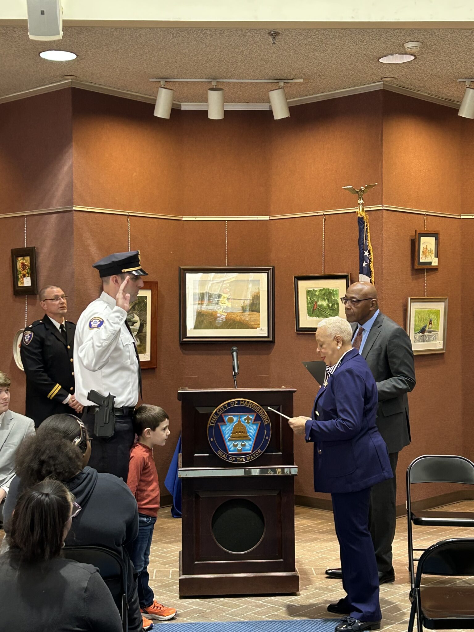 At city hall ceremony, Harrisburg swears in new officers to police ...